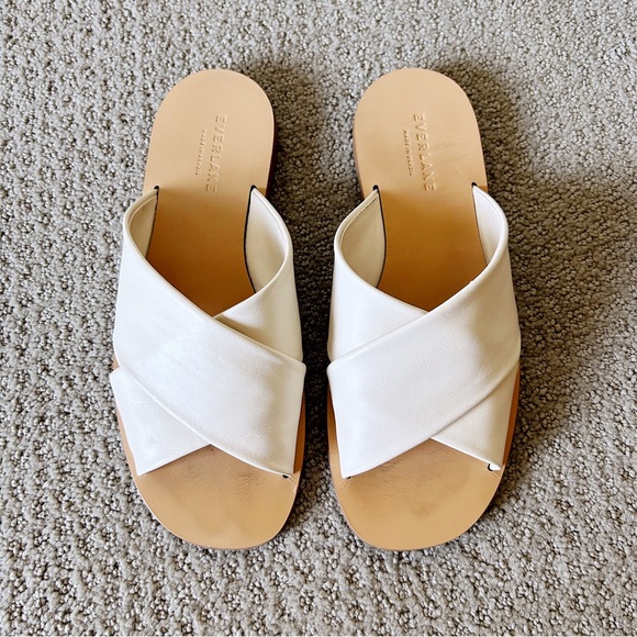 Everlane | Shoes | Everlane The Day Crossover Sandal In Cream Size 75 ...
